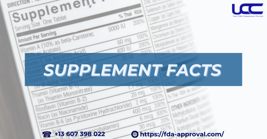 Supplement Facts: Master FDA Labeling with These Insights